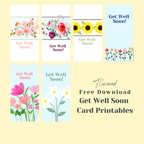 Free Get Well Soon Printable Cards - My Sweet and Saucy
