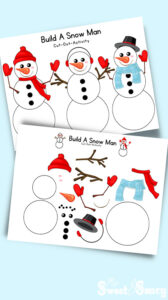 Free Build A Snowman Printable Cut Out Activity - My Sweet and Saucy