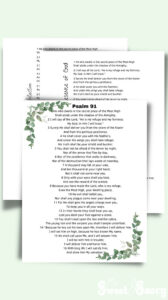 Psalm 91: A Powerful Prayer for Divine Protection - My Sweet and Saucy