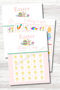 Free Printable Easter Bingo Game Cards for Kids and Adults - My Sweet ...